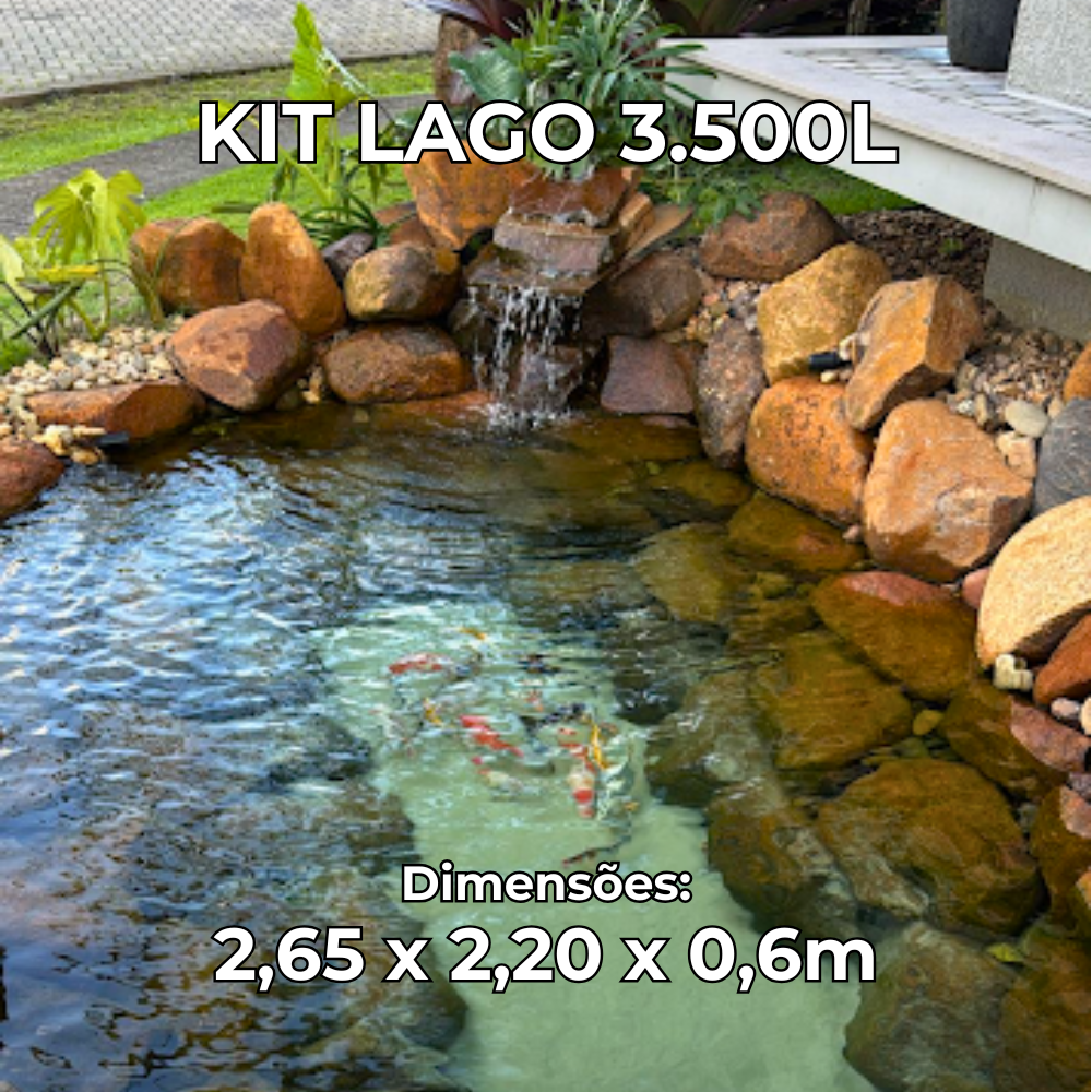Kit Lago 3500L Lago Carpa - 127V